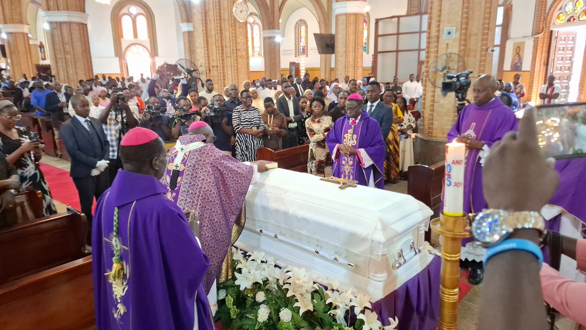 Archbishop Ssemogerere Pays Tribute to Late Bishop Charles Martine Wamika, A Shepherd of the ...